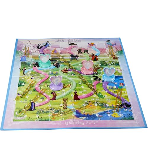 Hasbro Gaming Chutes and Ladders: Disney Princess Edition Board Game for Kids Ages 3 and Up, Preschool Game for 2-4 Players (Amazon Exclusive)