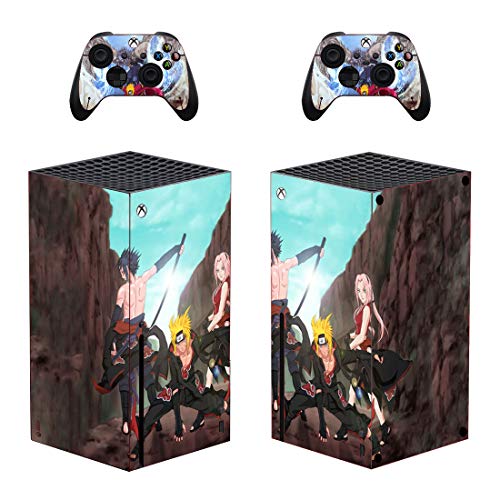 KAJAL MANI X-box-One-Series X Skin Set Shinobi Anime HD Printing Faceplate Protective for Console, Controller Skin Decal