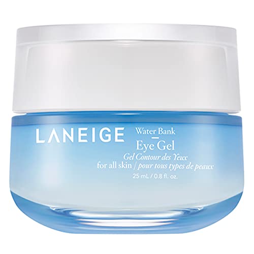 LANEIGE Water Bank Eye Gel: Hydrate, Moisturize, and Visibly Brighten with Hyaluronic Acid & Antioxidants, 0.8 fl. oz.