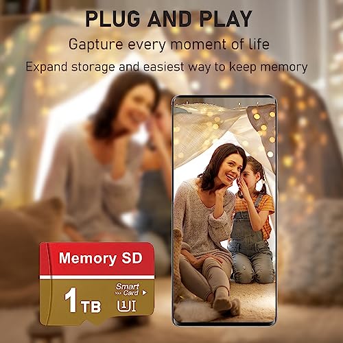icymora SD Card 1TB High-Speed Card SD Waterproof Memory Card Large Capacity SD Cards 1000GB TF Card for Cameras/Tablets/Computers/Smartphones
