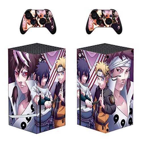 KAJAL MANI X-box-One-Series X Skin Set Shinobi Anime HD Printing Faceplate Protective for Console, Controller Skin Decal