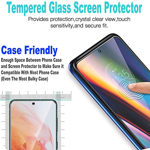 STARSHOP Samsung Galaxy A42 5G Phone Case, with [Tempered Glass Screen Protector Included], Military Grade Shockproof Protective Dual Layer Phone Cover with Metal Ring Kickstand - Navy