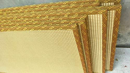 HUAWELL Japanese Traditional Interior Igusa Unit Tatami 1 Inch Thickness (Light Yellow, 80cm*80cm)