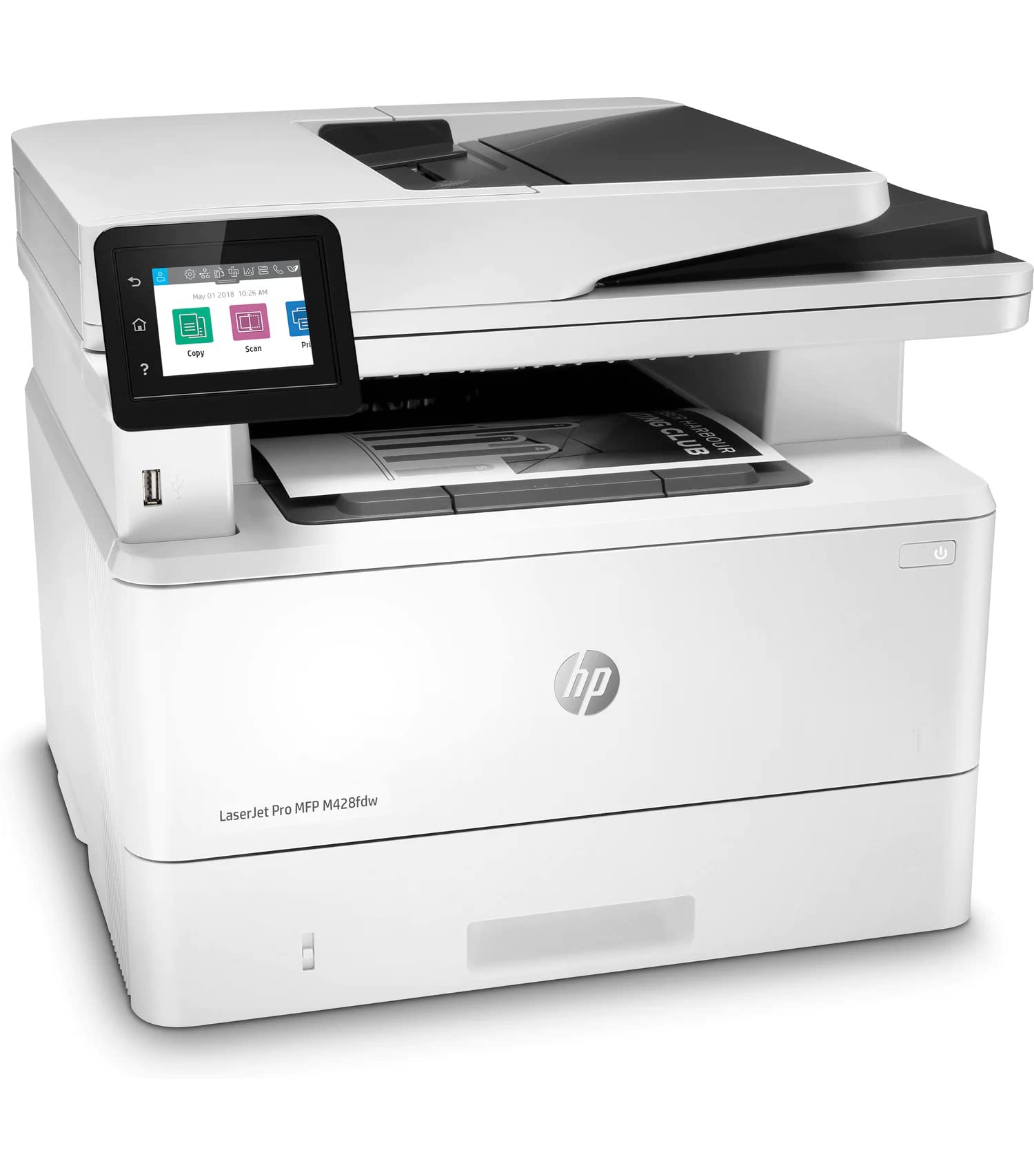 HP LaserJet Pro MFP M428fdw Wireless Monochrome All-in-One Printer with built-in Ethernet & 2-sided printing, works with Alexa (W1A30A)