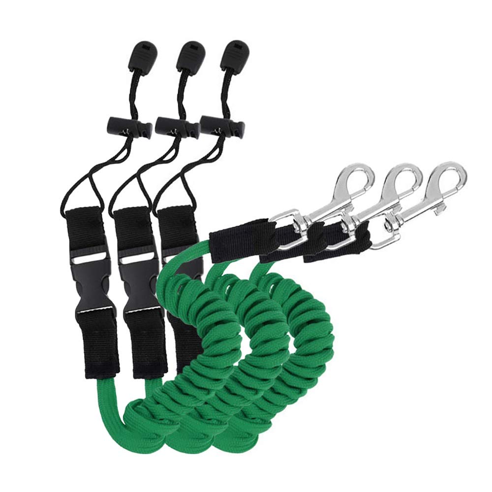 HYacinR 3 Pcs Kayak Paddle Leash, Kayak Leash Fishing Rod Paddle Leash, Stretchable Leash for Kayaking Holding Board Rowing Surfing