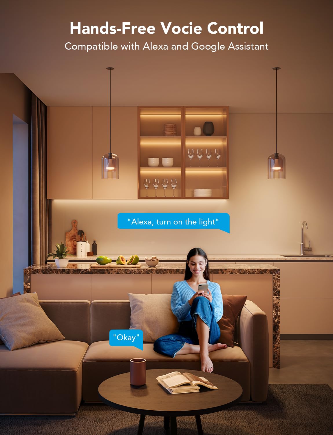 Govee Smart Light Bulbs, 1200 Lumens Dimmable BR30 Bulbs, RGBWW Color Changing Light Bulbs, WiFi LED Bulbs, 16 Million Colors, Work with Alexa, 2 Pack