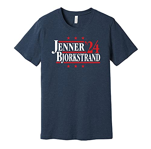 Jenner & Bjorkstrand '24 - Political Campaign Parody Shirt - Navy - XXL