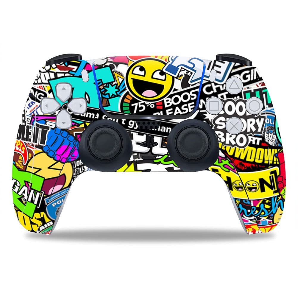 InnaGeek - Protective Skin Sticker Vinyl for PS5 Controller Bomb Style