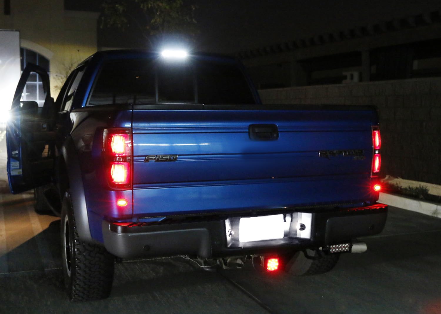 iJDMTOY OEM-Fit 3W Full LED License Plate Light Assembly Kit Compatible with Ford F150 Ranger Raptor Explorer Sport Trac, Powered by 3pcs Xenon White LED Diodes