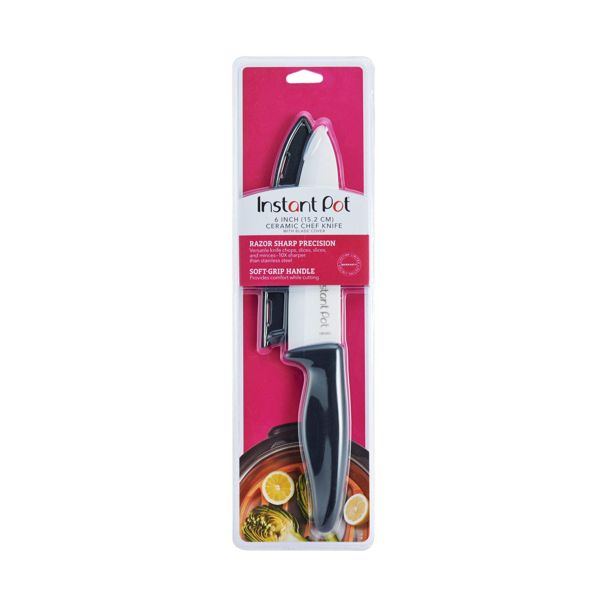 Instant Pot Official Ceramic Knife, 6-inch, Black