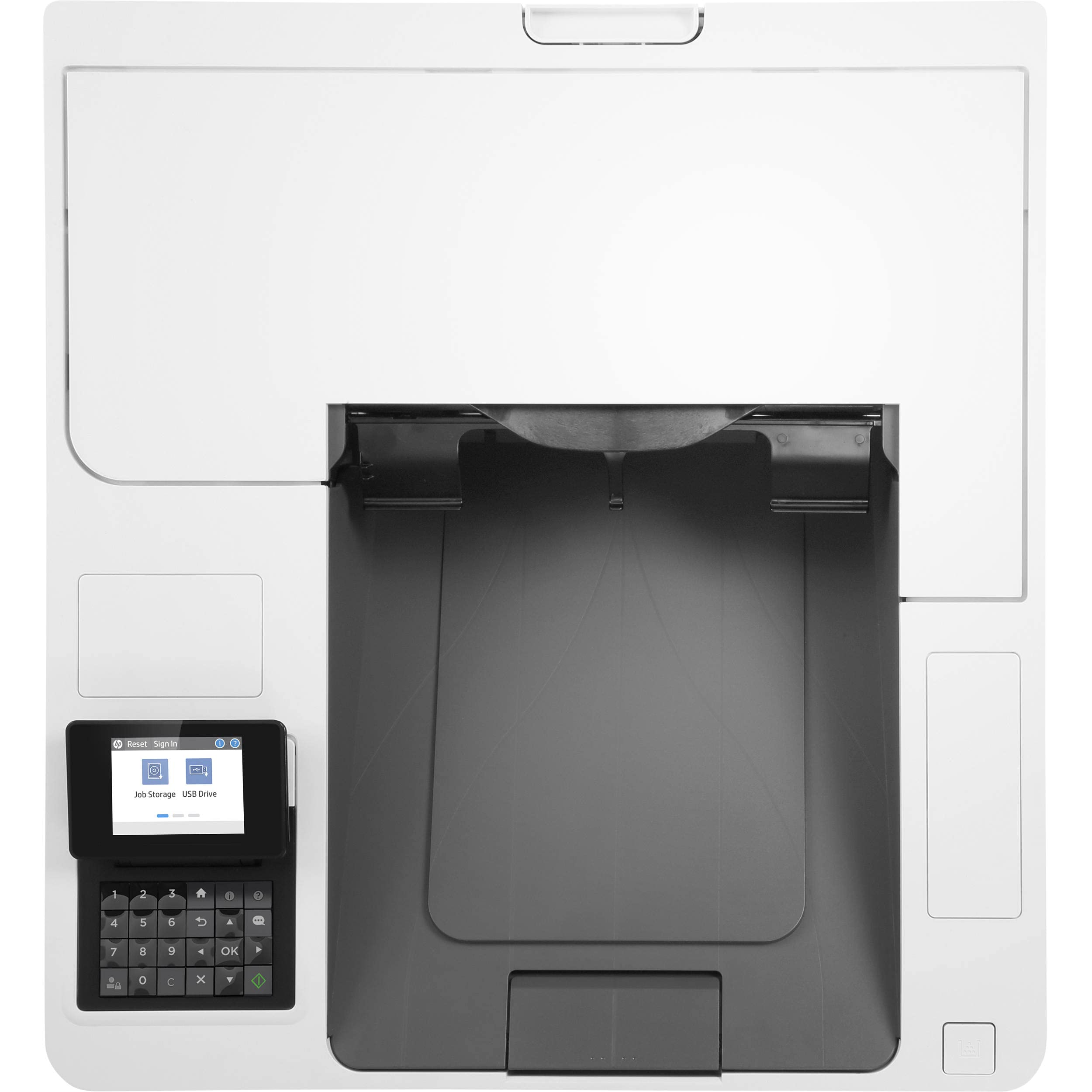 HP Laserjet Enterprise M607 n Single-Function Wired Monochrome Laser Printer, White - Print Only - 2.7" LCD, 55 ppm, 1200 x 1200 dpi, 1.5GB Memory, USB 2.0 and Ethernet Connectivity