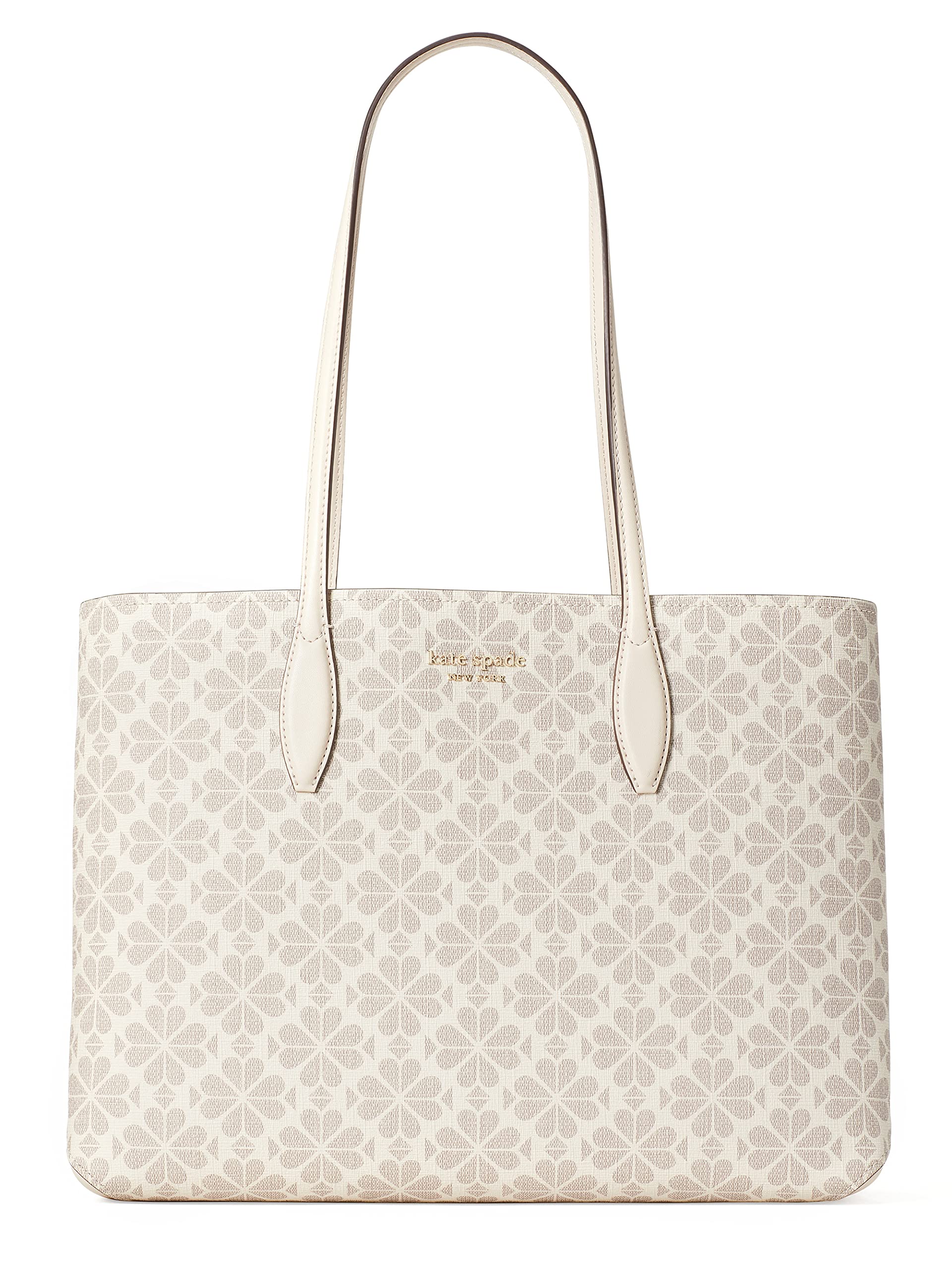 Kate Spade New York All Day Spade Flower Coated Canvas Large Tote Parchment Multi One Size