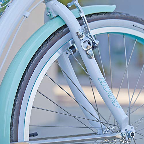 Huffy Panama Jack Women's Beach Cruiser Bike 26 inch 6-Speed, Lightweight, Pearl White
