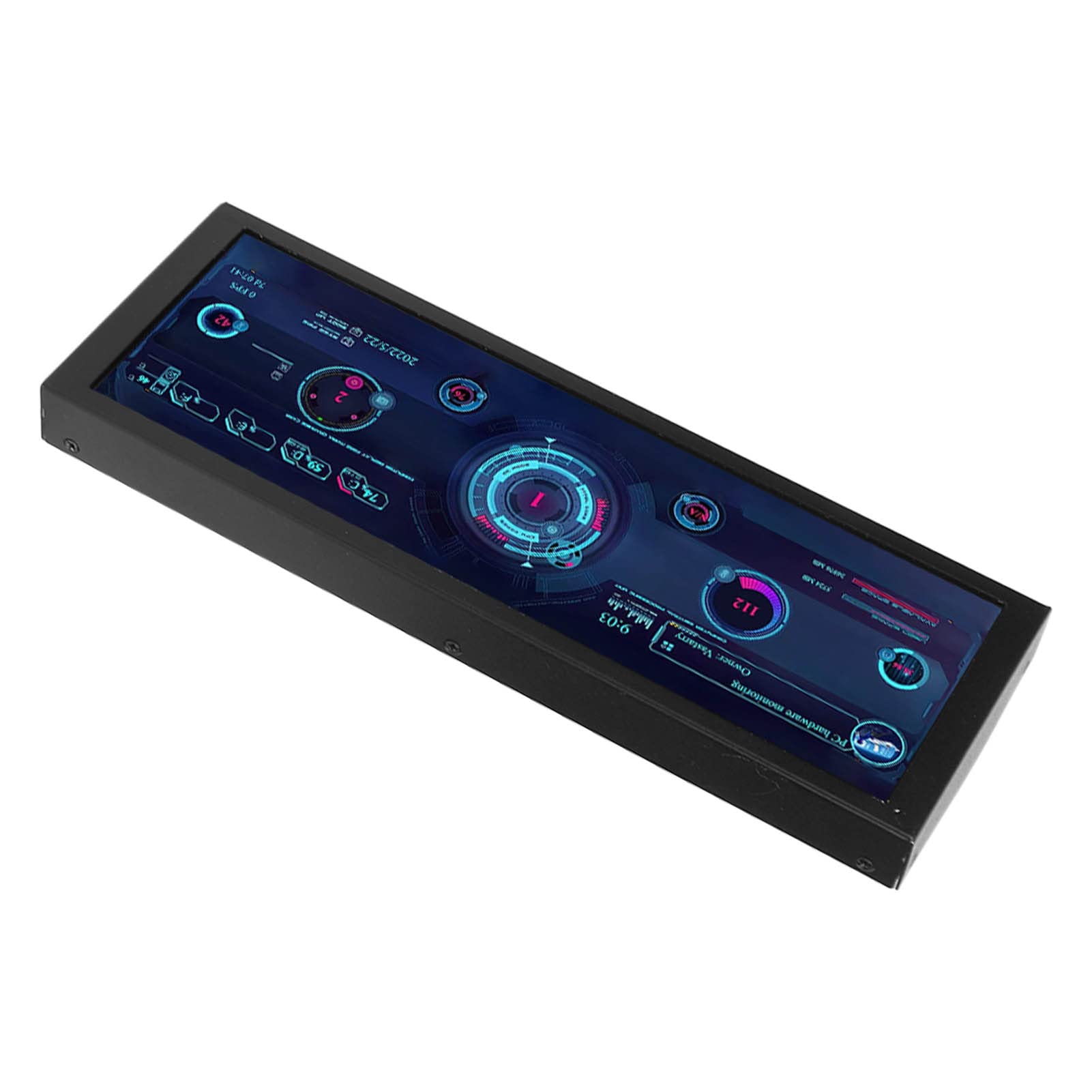 Rosvola PC CPU Data Monitor, Steplessly Dimmable 7.9 Inch IPS Customizable Computer CPU Monitor for Gaming
