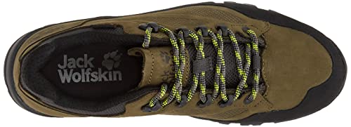 Jack Wolfskin Men's Rebellion Texapore Low M Hiking Shoe, Khaki/Phantom, 8