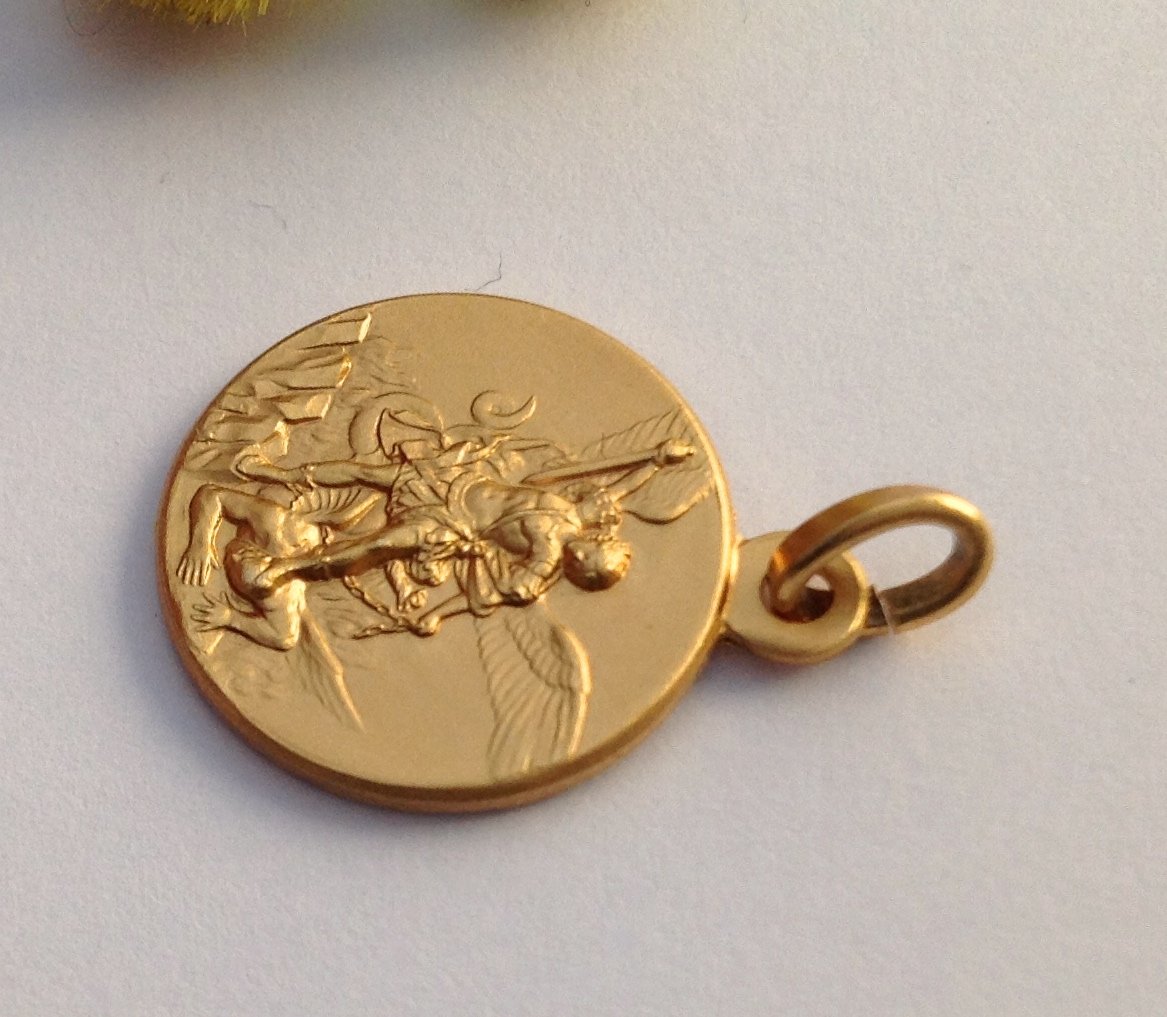 I G J Saint Michael The Archangel Medal - The Patron Saints Medals