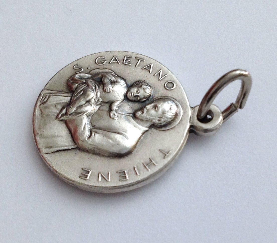 I G J Saint Gaetano from Thiene Medal - The Patron Saints Medals