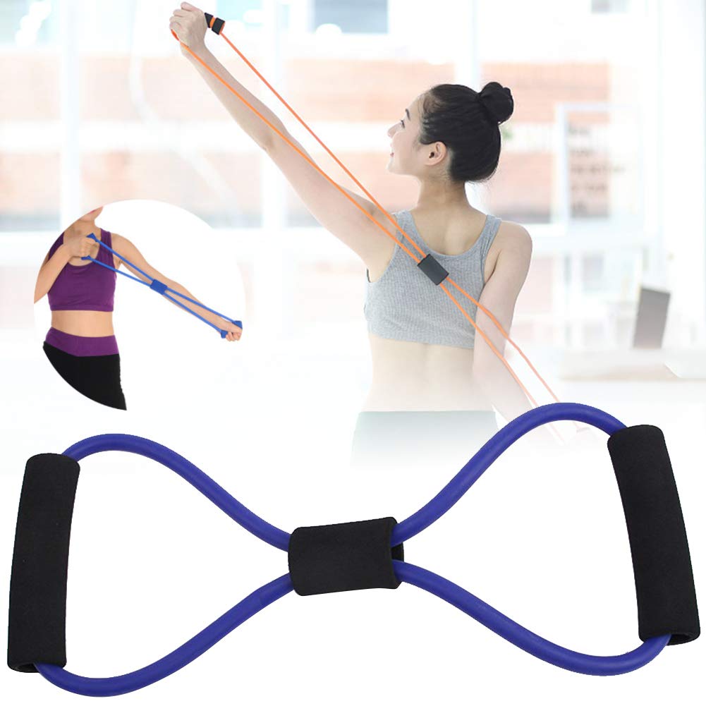 Kathleen0 Pull pe 8 Shaped Gym Equipment Home Accessories Yoga Sports Exercise Pilates Fitness Elastic Rubber