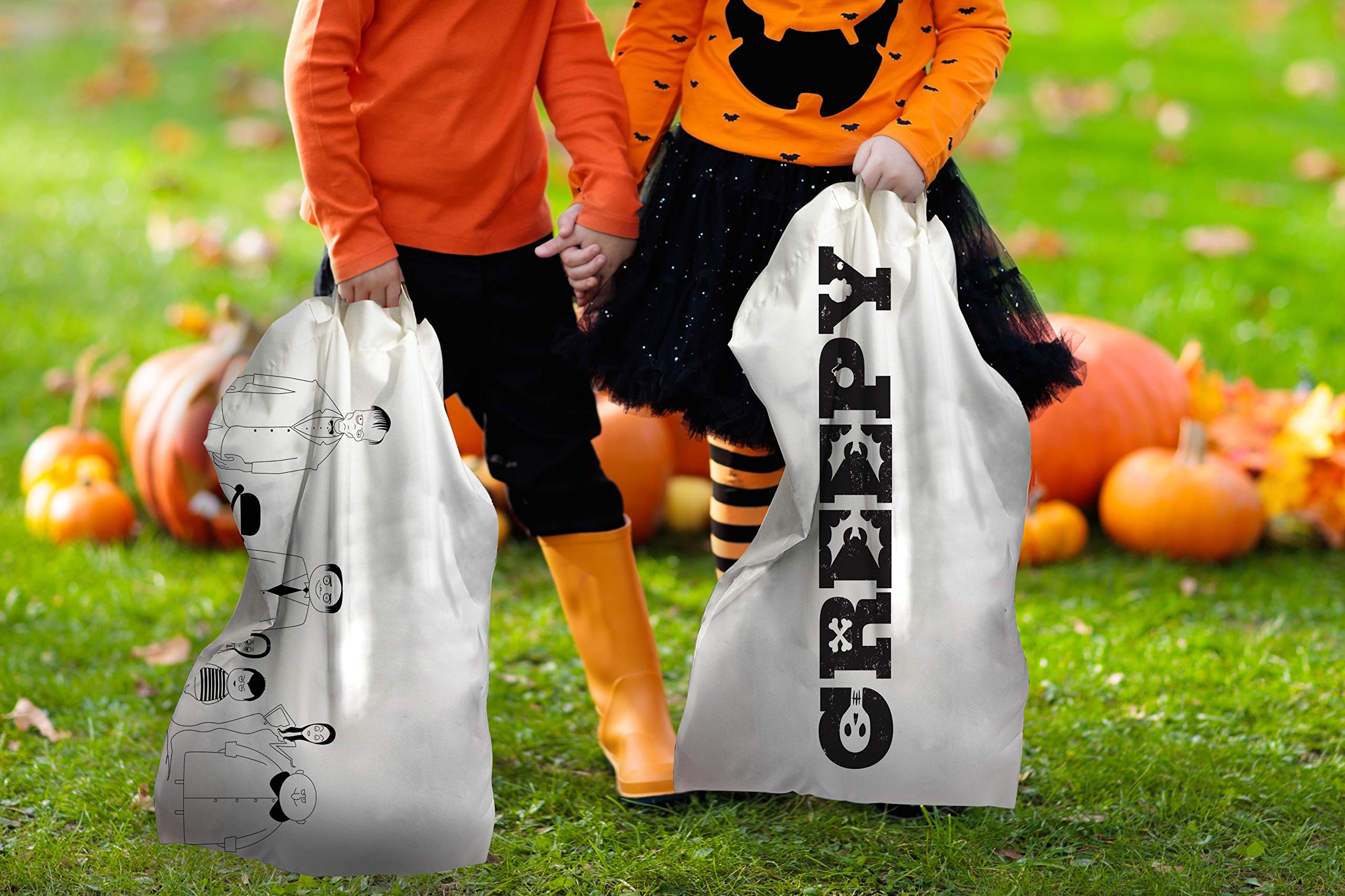 Jay Franco Addams Family Creeper Single Reversible Pillowcase with Handles/Trick-or-Treat Bag/Halloween Pillowcase