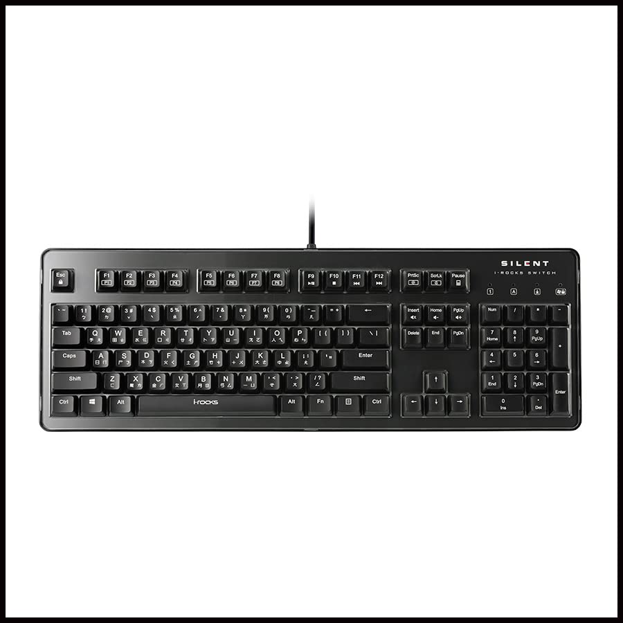 i-rocks K76M Custom Silent Mechanical Keyboard 104 Keys, with Swappable Panel (4 Skins Included), Transparent Housing and Onboard Memory for Macro Recordings (i-rocks Silent Brown Switches, Pink)