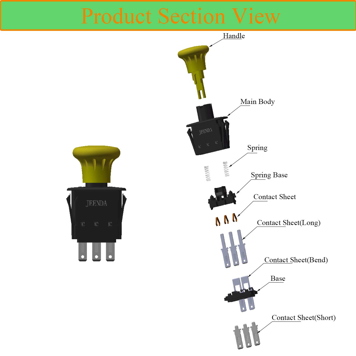 JEENDA PTO Switch K3011-62301 K301162301 430-210 116β0124 for Exmark Next Lazer Z Toro Z Master G3 Serial