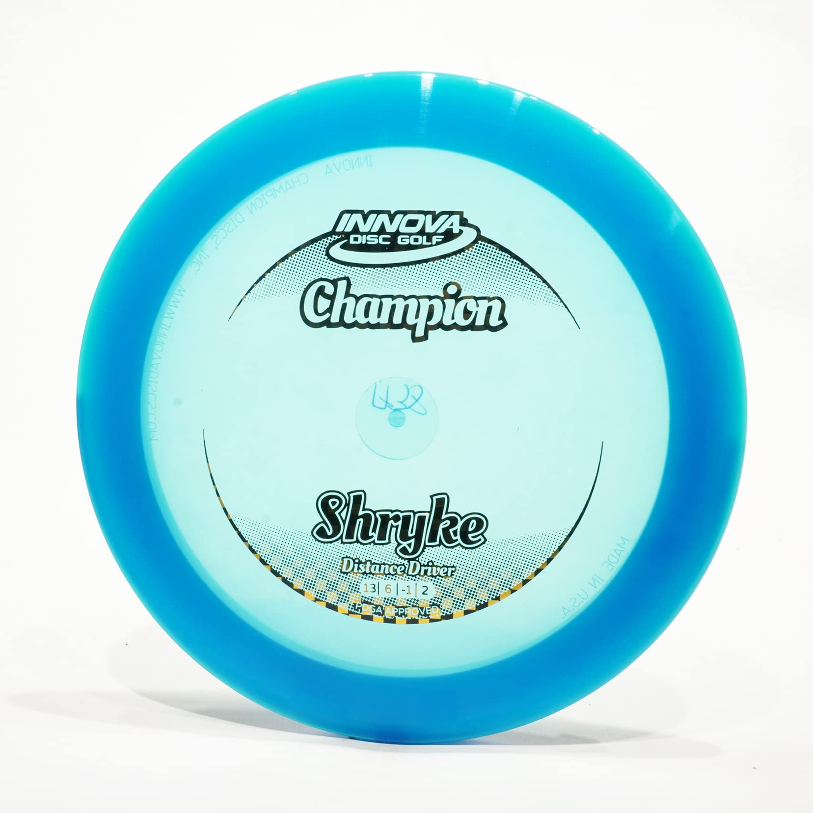 Innova Shryke (Champion) Distance Driver Golf Disc, Pick Weight/Color [Stamp & Exact Color May Vary] Blue 173-175 Grams
