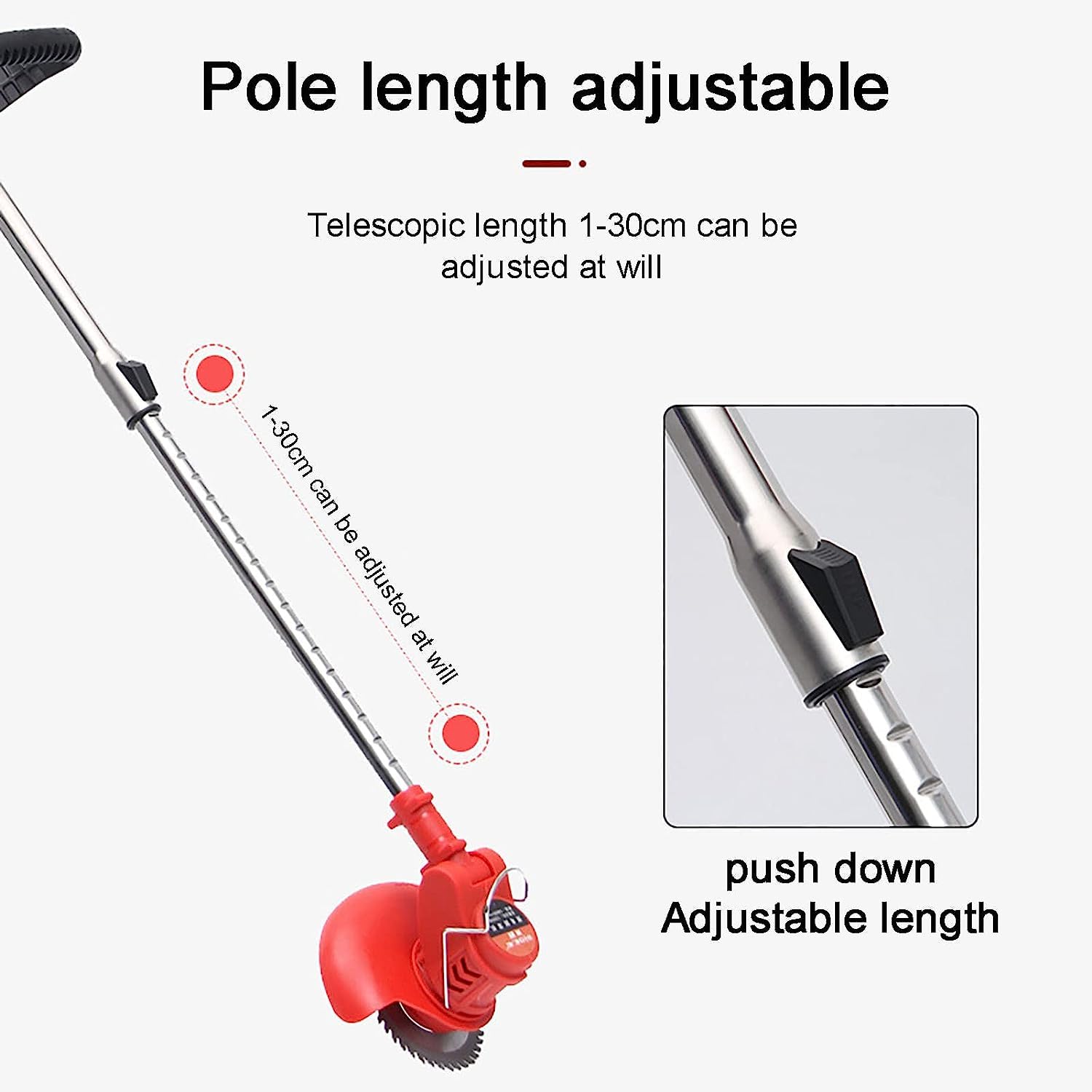 Handheld Cordless Weeder, 24V Lightweight Cordless Lawn Mower with 3 Blades 2 Pieces 24V Battery Charger Portable Home Lawn Garden Trimmer