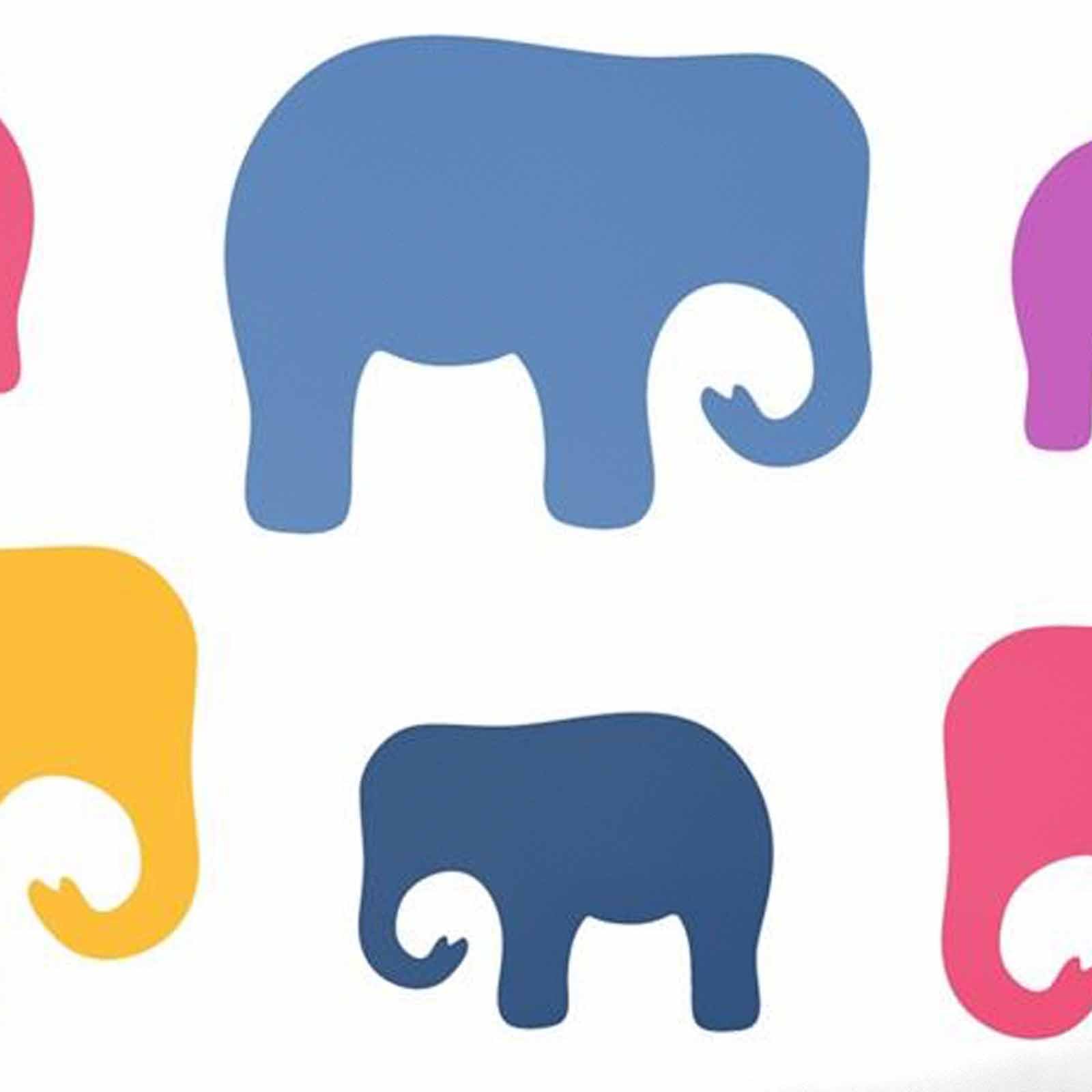 InterestPrint Colorful Elephant Gift Wrapping Paper Unique Design for Christmas Birthdays and Party 5 Pieces