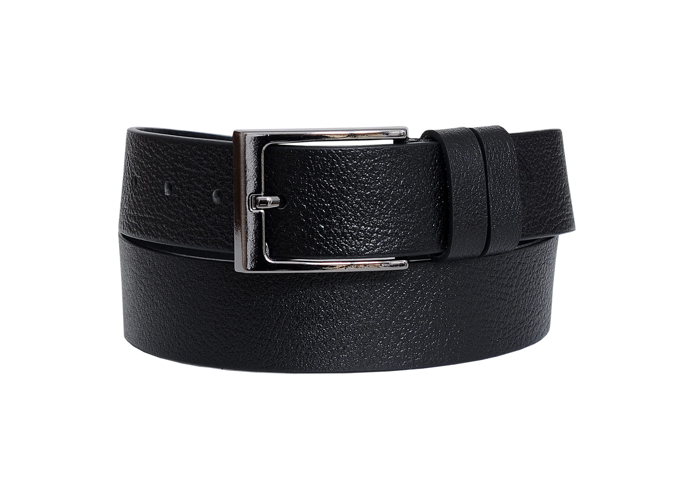 N&S LEATHER Belts for Men, Mens Leather Belt - Big and Tall Casual Belts for Men - Nickel Free Solid Work Leather Belts (Black, 48)