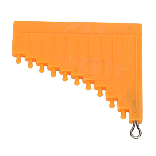 LBEC Fishing Hair Gauge ABS 11 Scales Orange Knot Pulling Tool Carp Fishing Accessories UserFriendly for Outdoor Activities