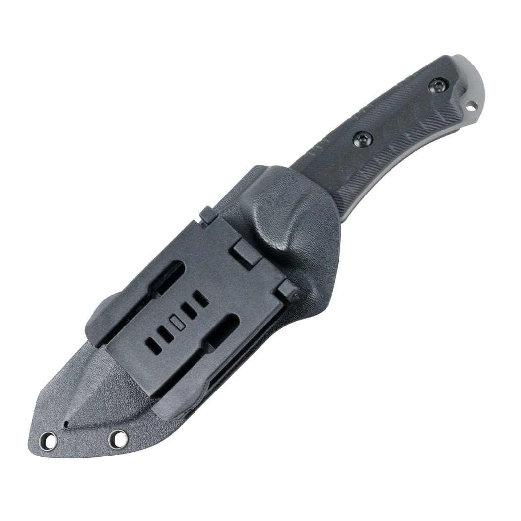 HUNT-DOWN 10" Full Tang Hunting Knife with Black Sheath - Stainless Steel Blade