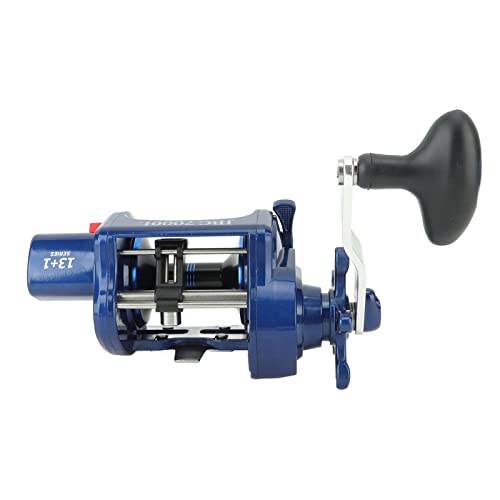 Vbestlife Baitcasting Fishing Reel, Round Baitcaster Reel Smooth Powerful Saltwater Inshore Surf Trolling Reel (JBC9000L)