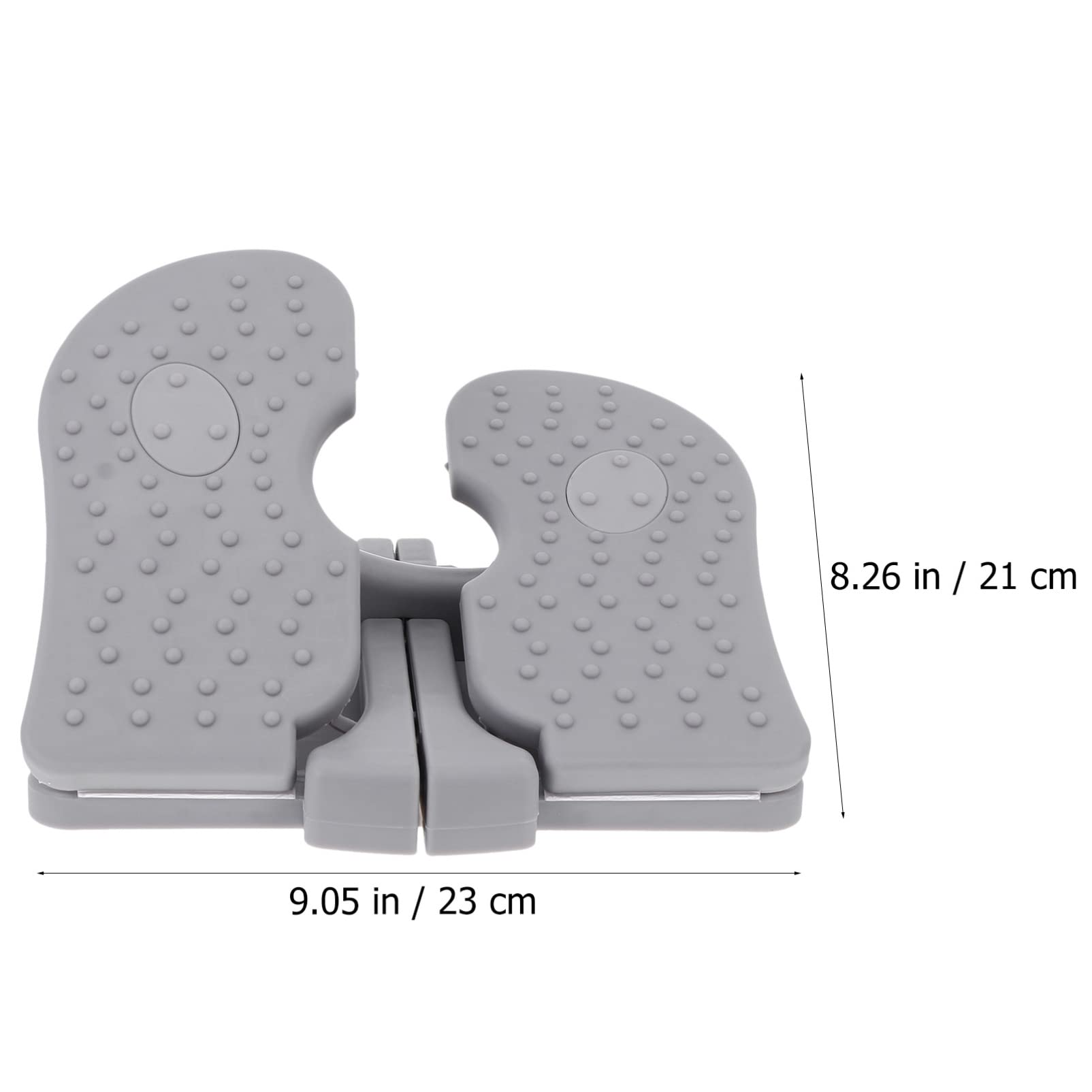 INOOMP Mini Stepper Mini Stair Stepper Under Desk Pedal Exerciser Folding Foot Peddle Household Sitting Stepper Home Fitness Leg Exercise Equipment Grey Exercise Stepper