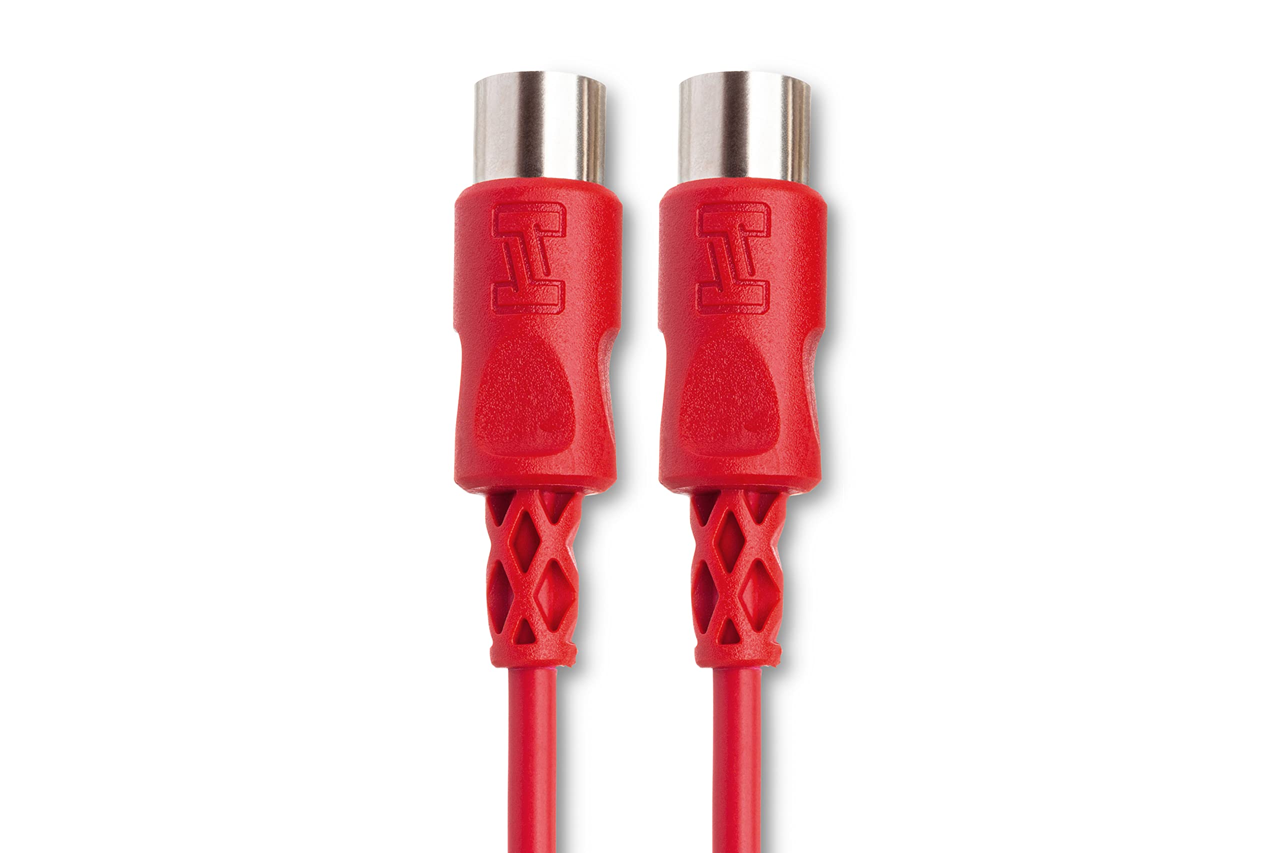Hosa MID-310RD 5-pin DIN to 5-pin DIN Red MIDI Cable, 10 feet