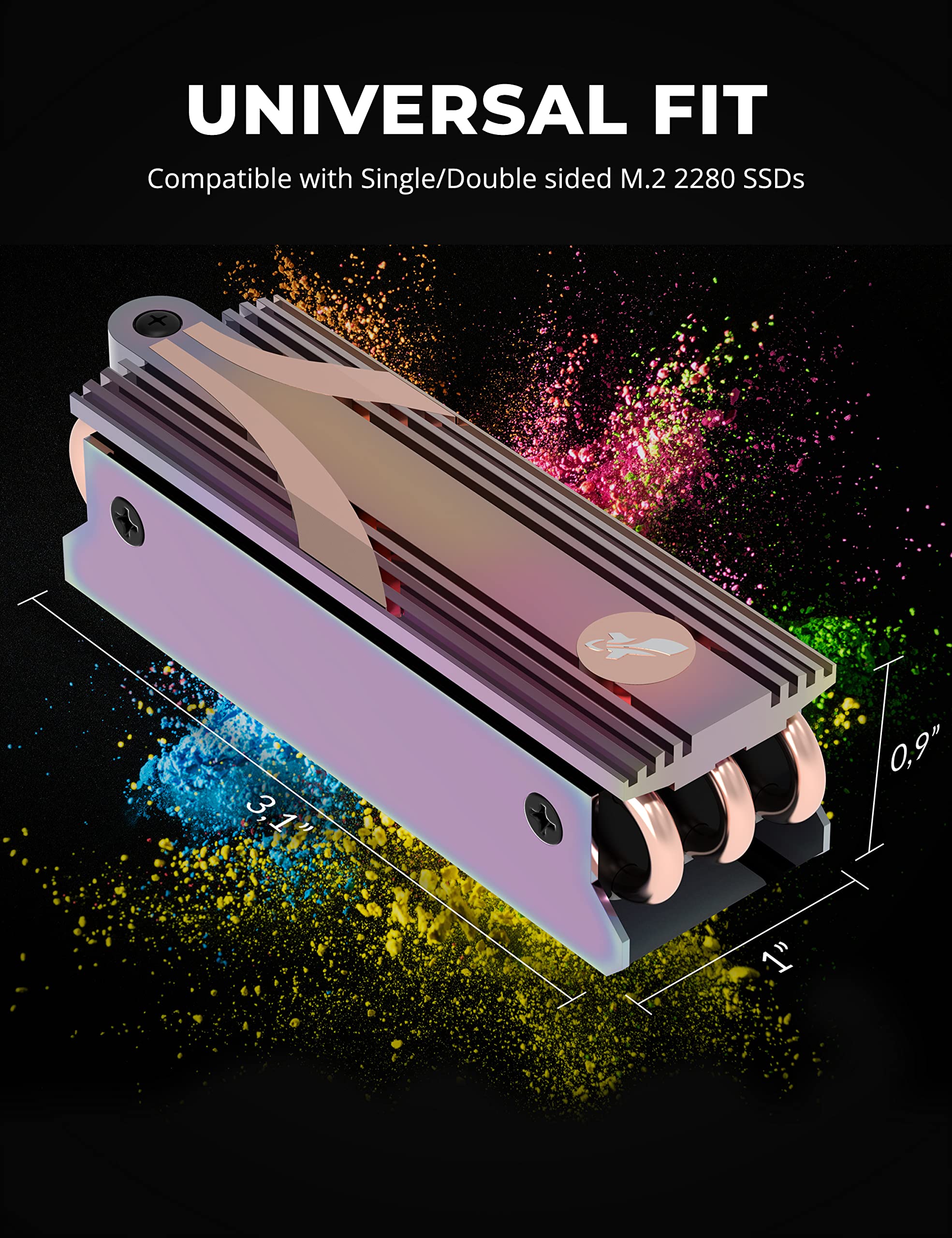 SABRENT M.2 2280 SSD Rocket Gaming Edition Heatsink (SB-GHSK)