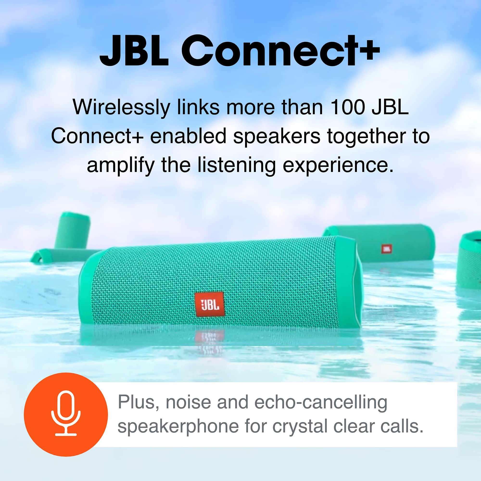 JBL Flip 4, Camouflage - Waterproof, Portable & Durable Bluetooth Speaker - Up to 12 Hours of Wireless Streaming - Includes Noise-Cancelling Speakerphone, Voice Assistant & JBL Connect+
