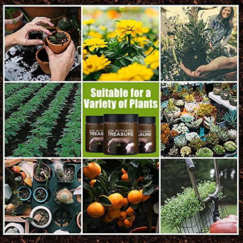XIRUJNFD Soil Activated Treasure-You Will Be Amazed! Indoor Plant Fertilizer, Soil Activated Treasure, Fertilizer for Plants Flower Lawn, Improve Plant Growth (100g,1Pcs)