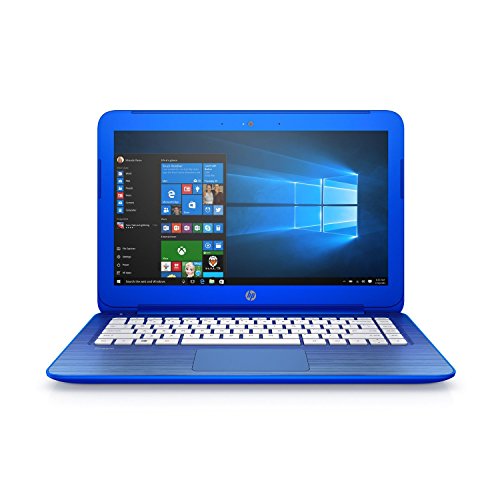 HP Stream 13 13.3 inch Laptop (Intel Celeron N3050 up to 2.16 GHz, 2GB RAM, 32GB Solid State Drive, Windows 10 Home) Blue (Renewed)