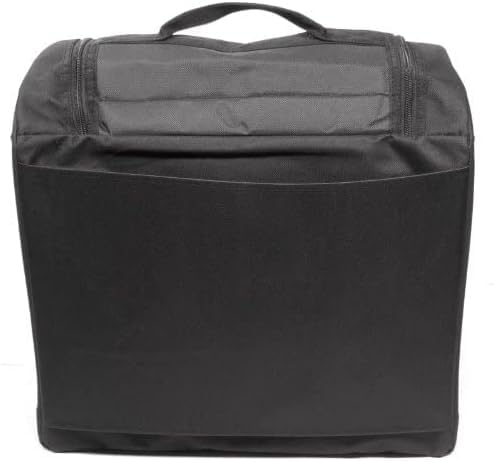 Homiegear Authentic Cap Carrier Case for 24 Caps - Water Resistance Quality Polyester Cap Storage Bag with Double Compartment - Black