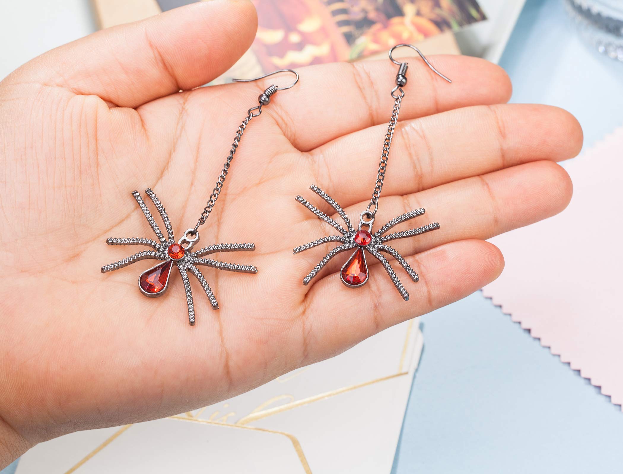 Halloween Spider Earrings Cosplay Gothic Jewelry gifts for Women Girlsā¦