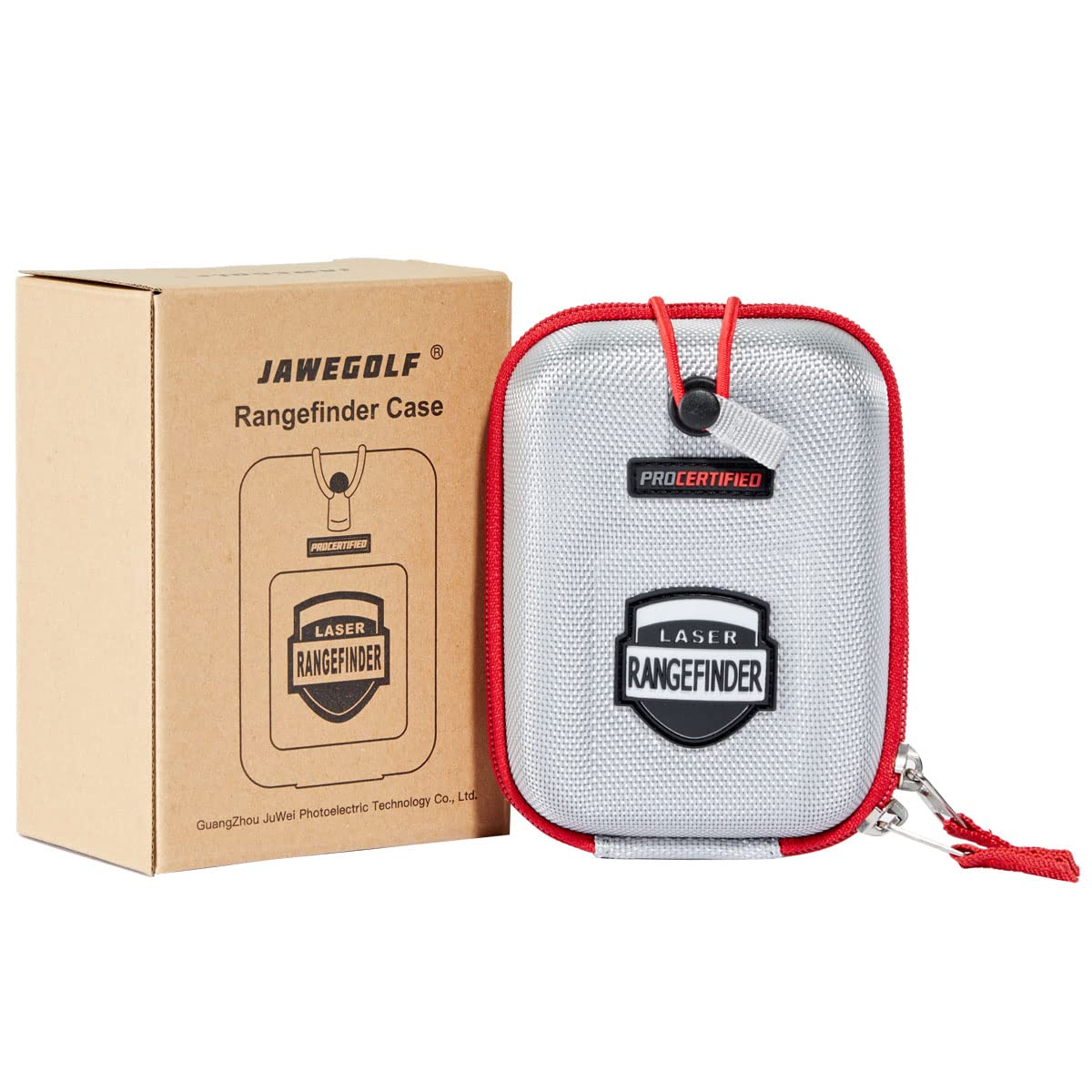 JAWEGOLF Golf Rangefinder Hard Shell Carry Case Box EVA Bag Compatible with Callaway 300 Pro & Bushnell V6 V5 V4 V3 V2 Pro X2 Pro XE Or Others Rangefinder (Silver)