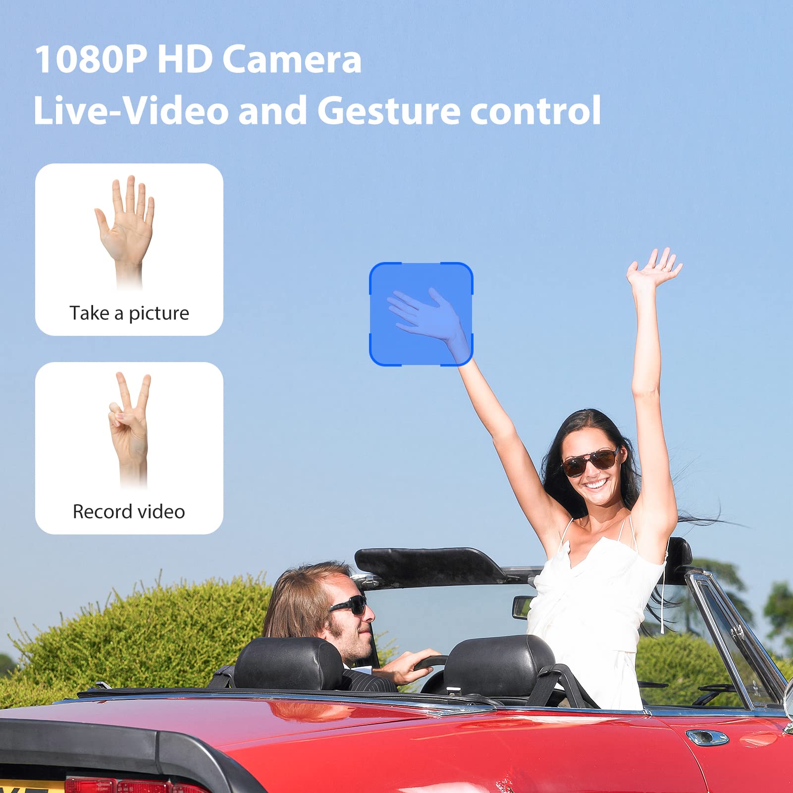 Hilldow Mini Drone for Kids Adults with 1080P HD Camera, Foldable FPV Live Video RC WiFi Quadcopter Drones Optical Flow Height Toys Gifts for Beginners Boys Girls with Headless Mode, 3D Flips