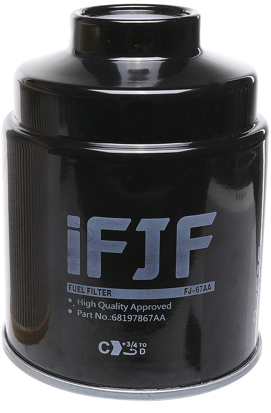 iFJF 68197867AA 68157291AA Fuel Filter and 5083285AA Oil Filter Replacement for Ram 6.7L 2013-2018 2500 3500 4500 5500 Diesel Engines Replaces 68065608AA FS53000 68197867AB 5016547AA