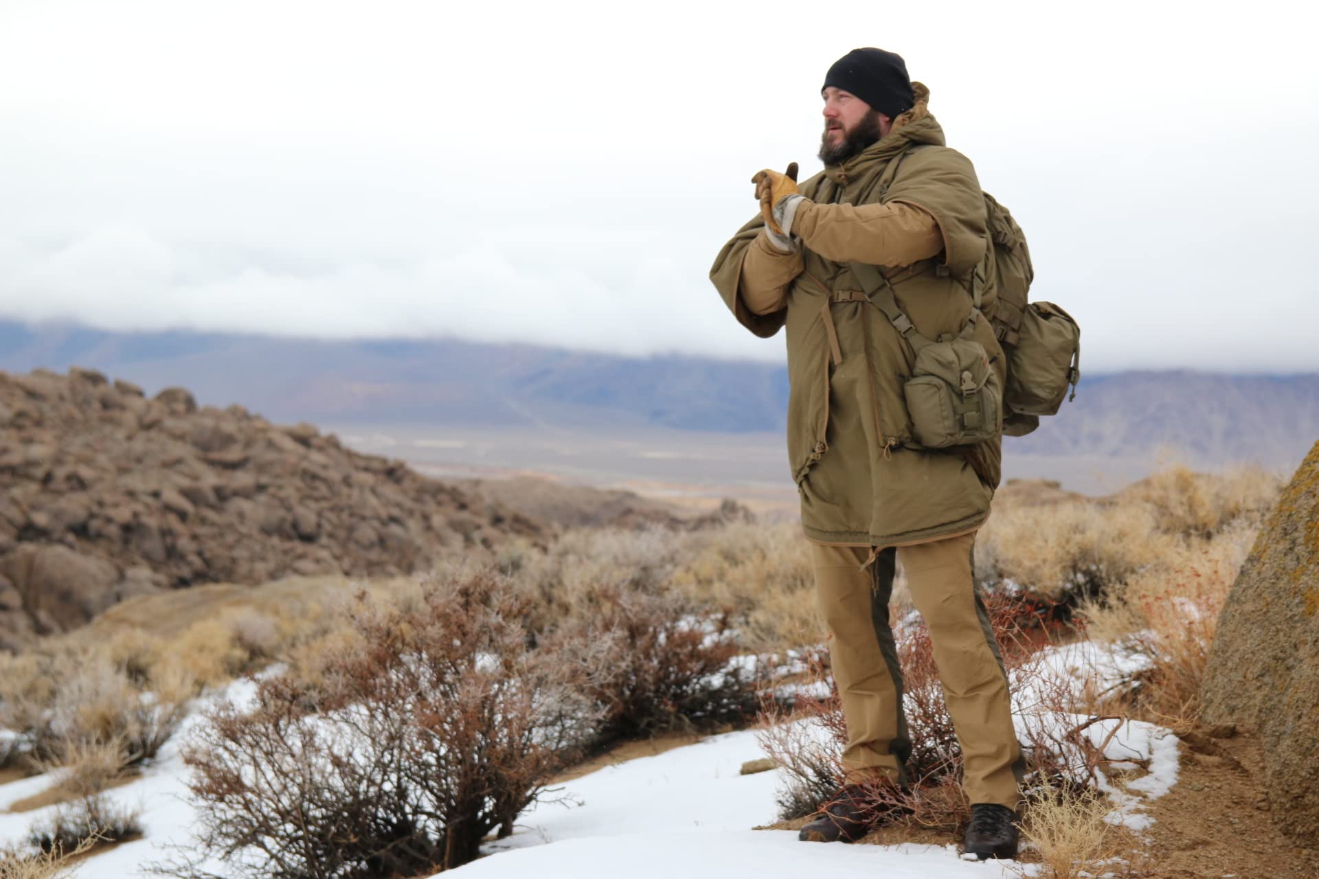 Helikon-Tex Swagman Roll Military Poncho - Multi-purpose Rain Poncho, Woobie Blanket & Jacket in Adaptive Green