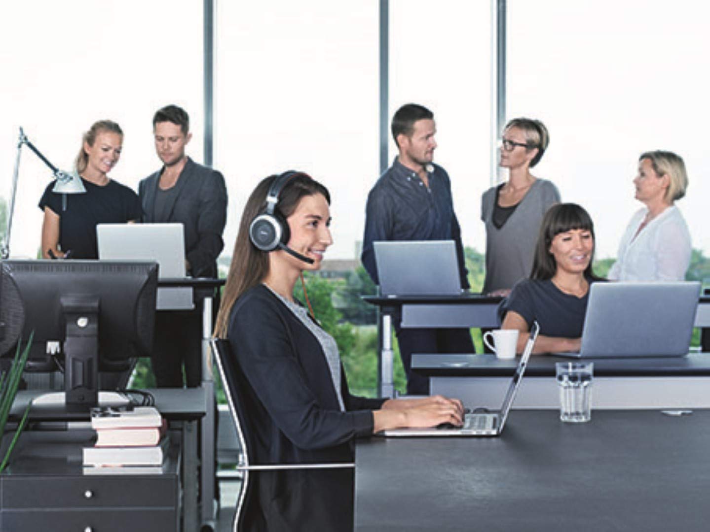 Jabra Evolve 80 - Professional Stereo Noise Cancelling Wired Headset/Music Headphones - UC (Renewed)