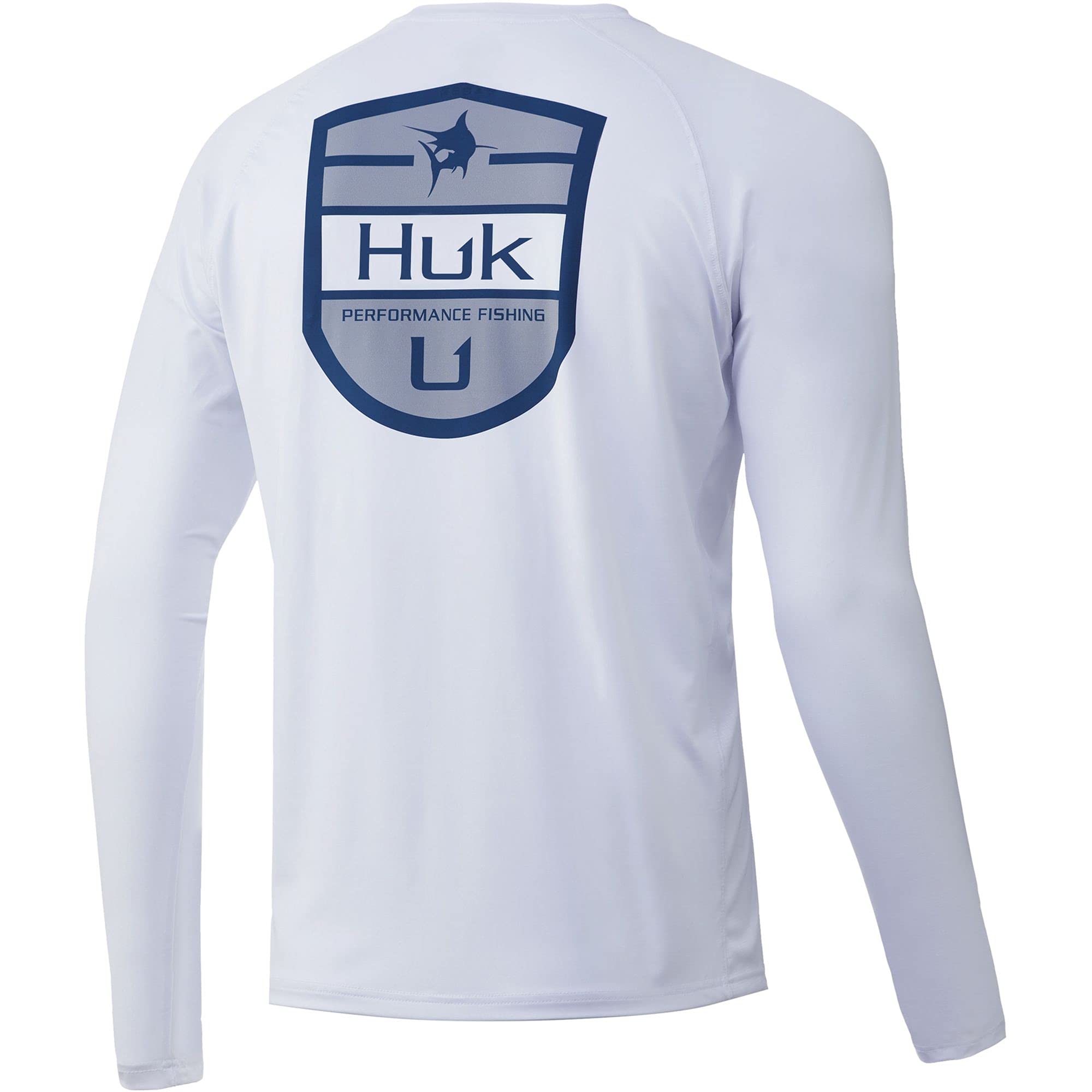 HUK Men's Pursuit Long Sleeve Sun Protecting Fishing Shirt, Shield-Barely Pink, Large
