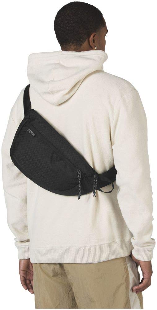 JanSport City Sling Crossbody Bag - Versatile Backpack, Ideal Travel & Day Pack, Blacktop