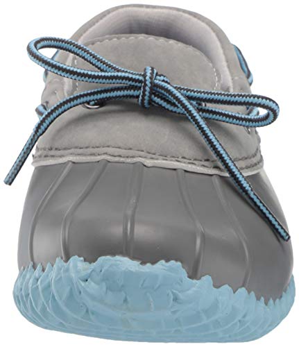 JBU by Jambu Women's Gwen Garden Ready Rain Shoe, Grey/Stone Blue Solid, 8.5 M US