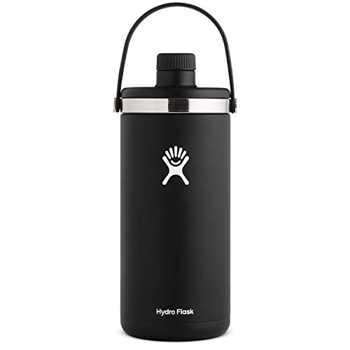 Hydro Flask Oasis Water Jug - Stainless Steel & Vacuum Insulated - Leak Proof Cap - 128 oz, Black