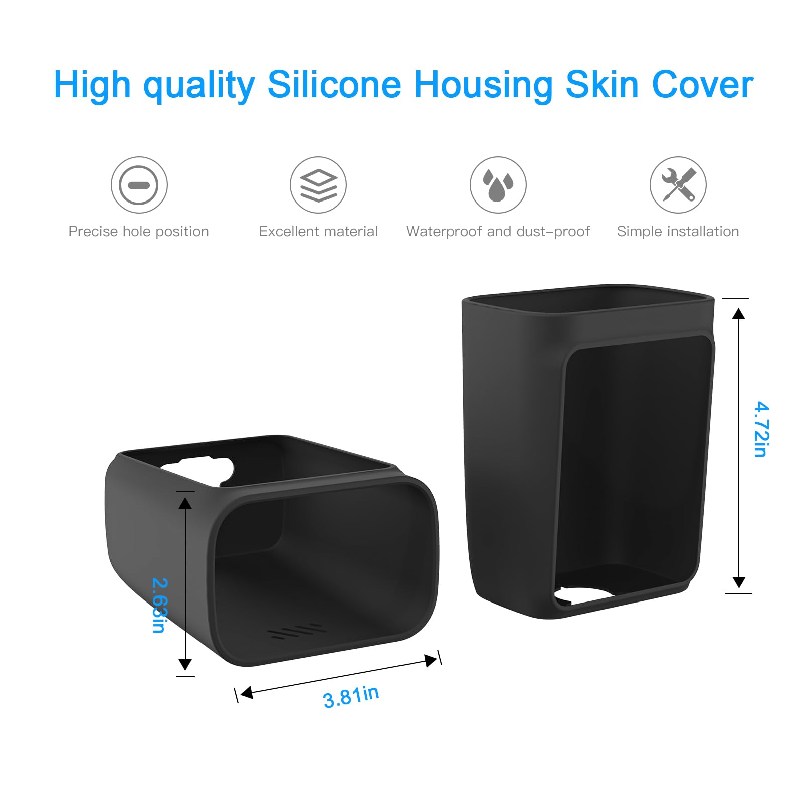 HOLACA Water-Proof Silicone Cover Protective Case for Eufy Solo Cam S40/S230 Camera Case Anti-Scratch Protective Cover for Full Protection
